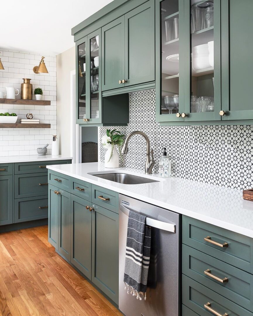 20 Green Kitchen Cabinet Ideas That Are Fresh Natural Look